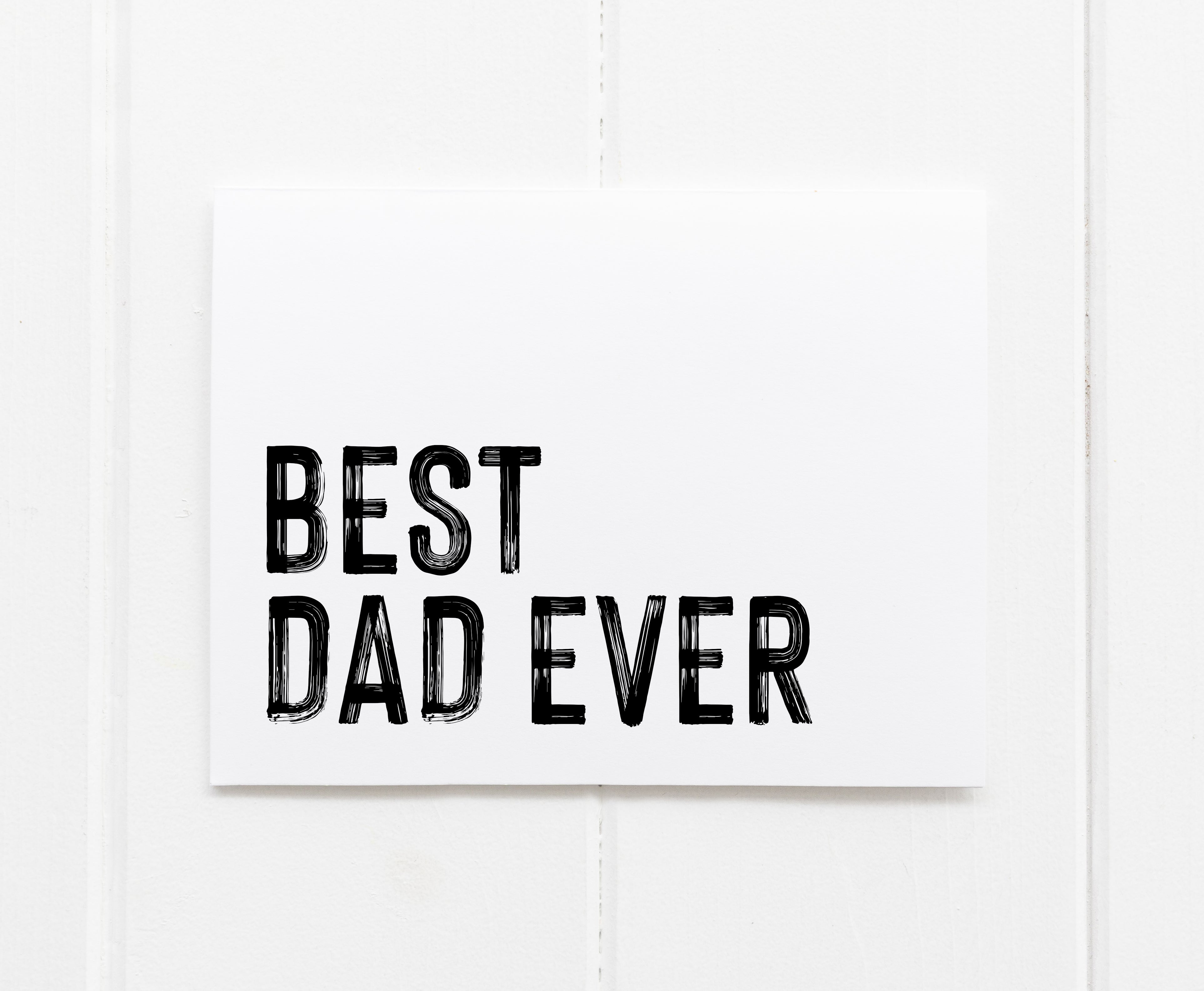 Fun Best Dad Ever Fathers Day Card from Daughter – Coco Press Design
