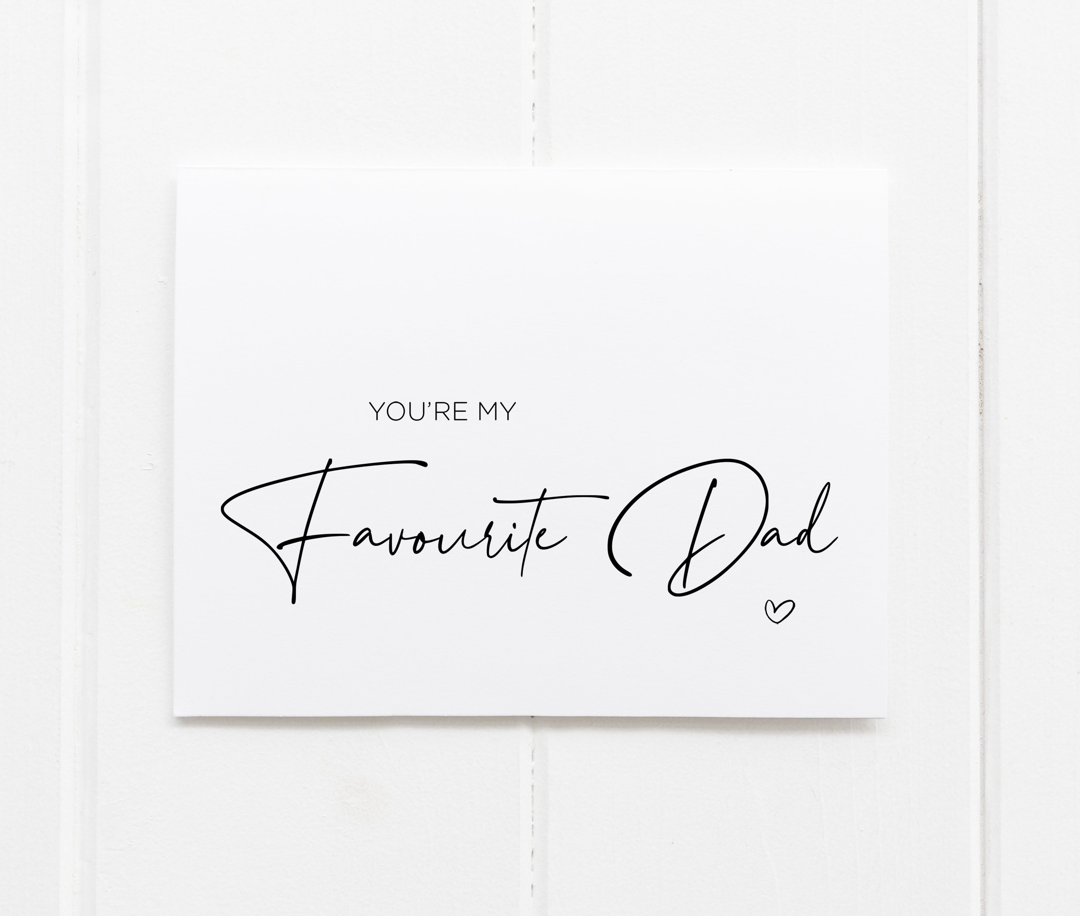 Cute Happy Fathers Day Card for Favourite Dad – Coco Press Design